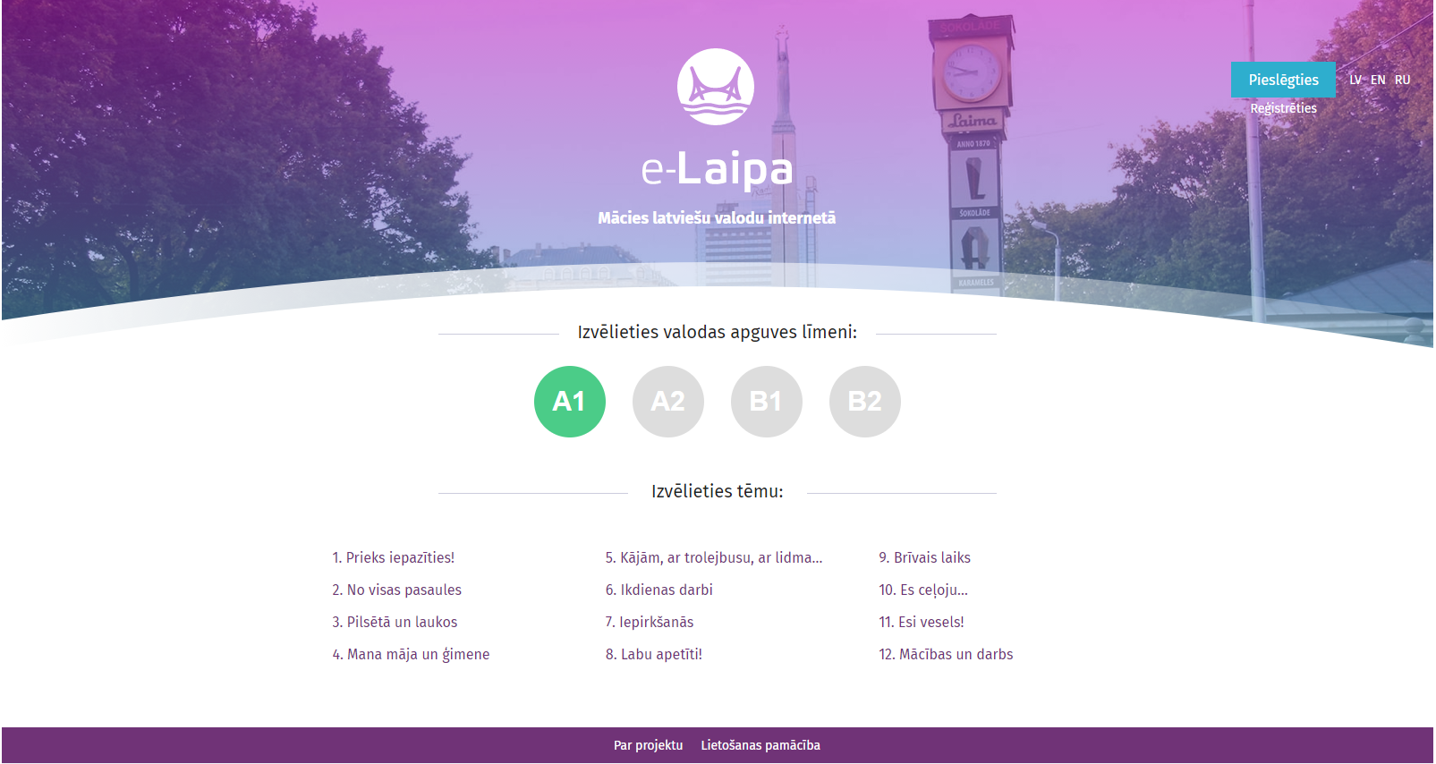 Latviešu valodas aģentūra: „E–laipa” – atver, reģistrējies, mācies ...